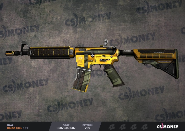 CSGO M4A4 Buzz Kill FT, Video Gaming, Gaming Accessories, Game Gift ...