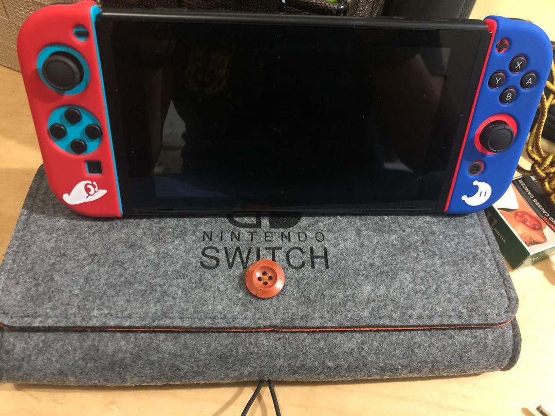 Nintendo Switch Neon Red/Blue (Moddable), Video Gaming, Video Games ...