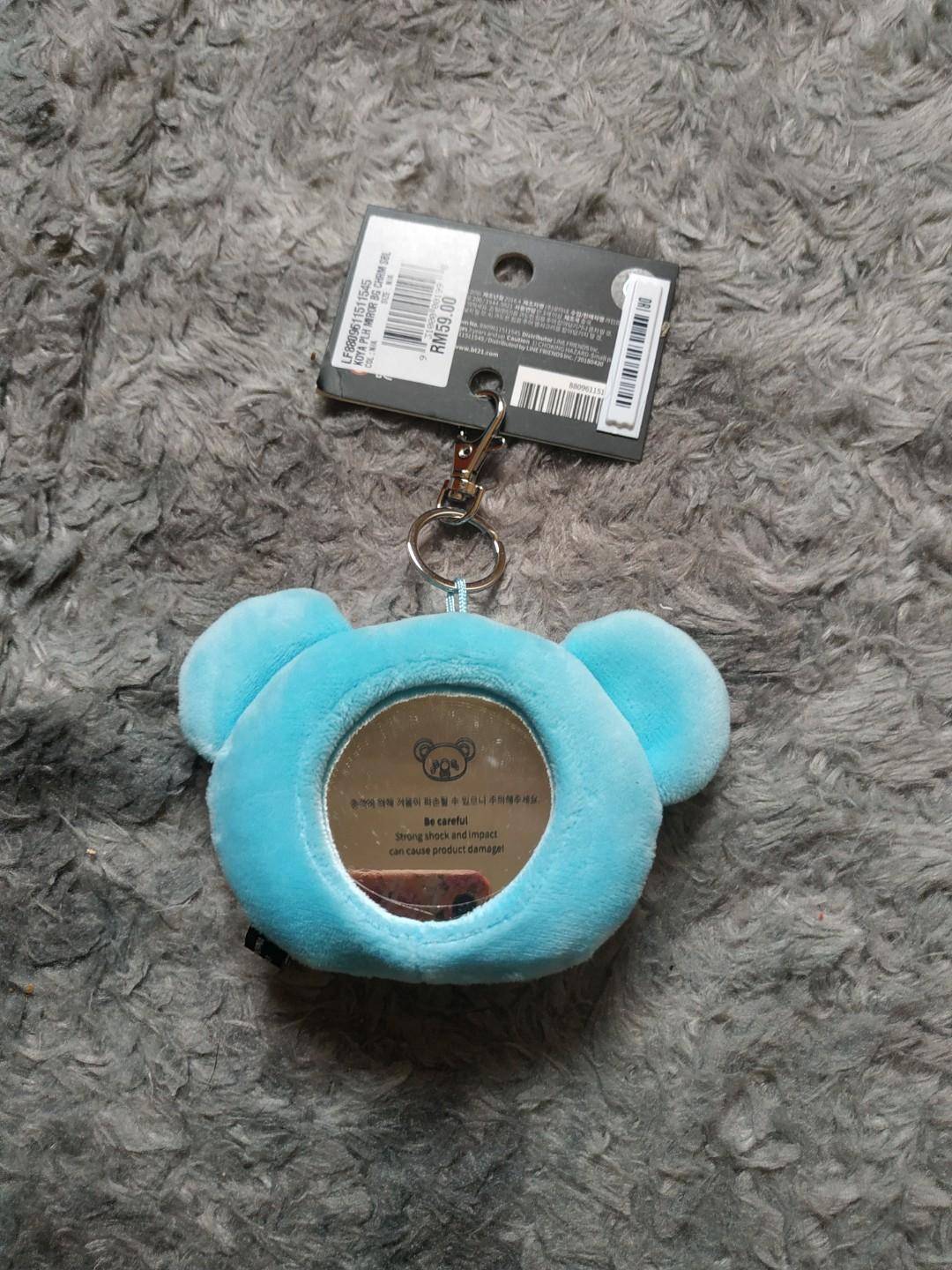 OFFICIAL BT21 KOYA PLUSH MIRROR BAG CHARM, Hobbies & Toys, Collectibles & Memorabilia, Fan ...