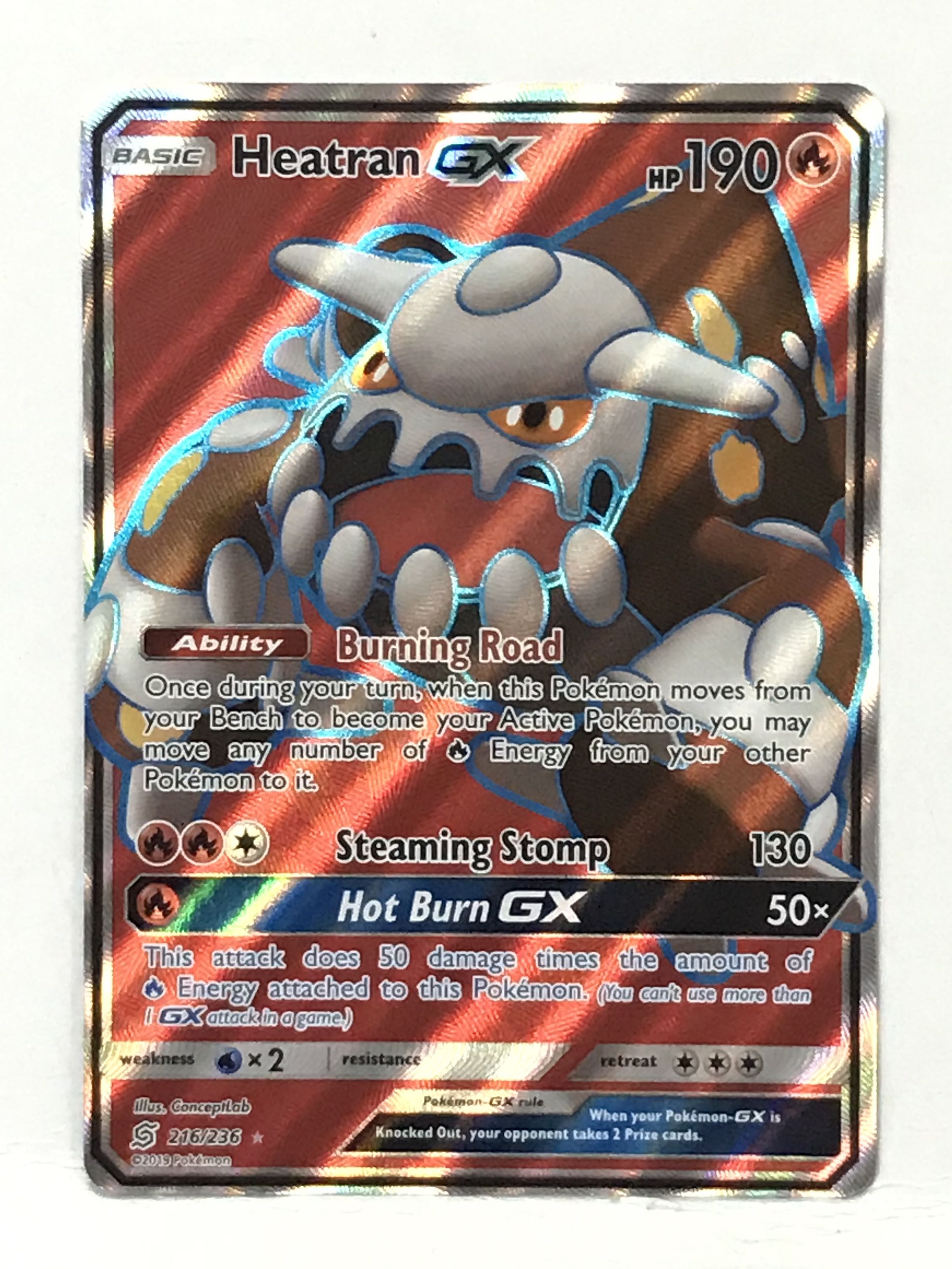 Pokemon Heatran GX - 216/236 - Full Art Ultra Rare, Hobbies & Toys ...
