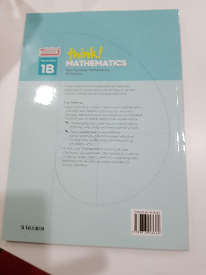 Sec 1 Think!mathematics 1A and 1B workbook new, Hobbies & Toys, Books ...