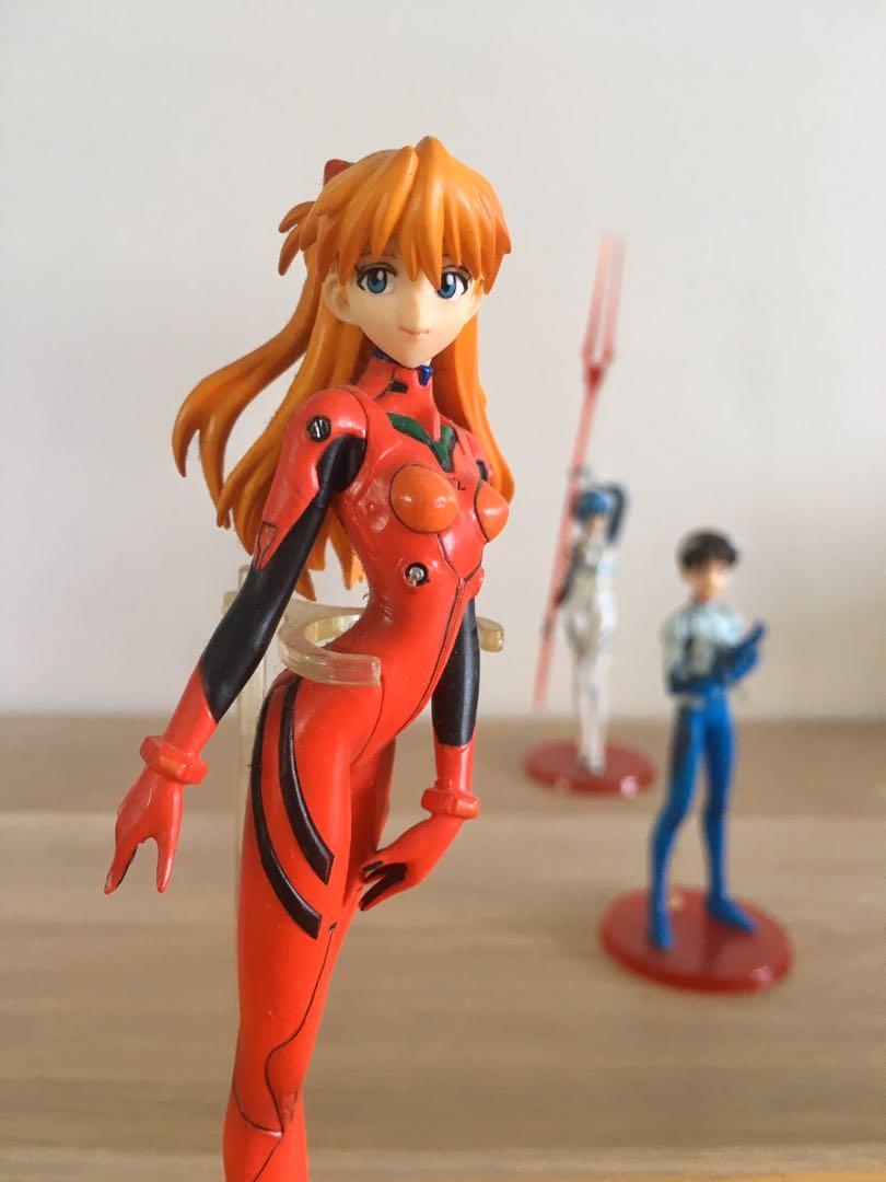 Set: Ikari Shinji, Asuka Langley & Ayanami Rei with Longinus Spear ...