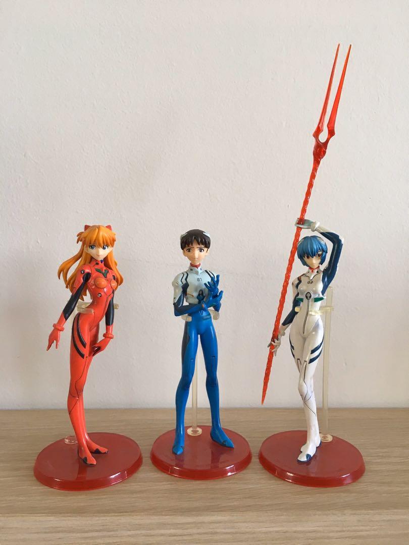 Set: Ikari Shinji, Asuka Langley & Ayanami Rei with Longinus Spear ...