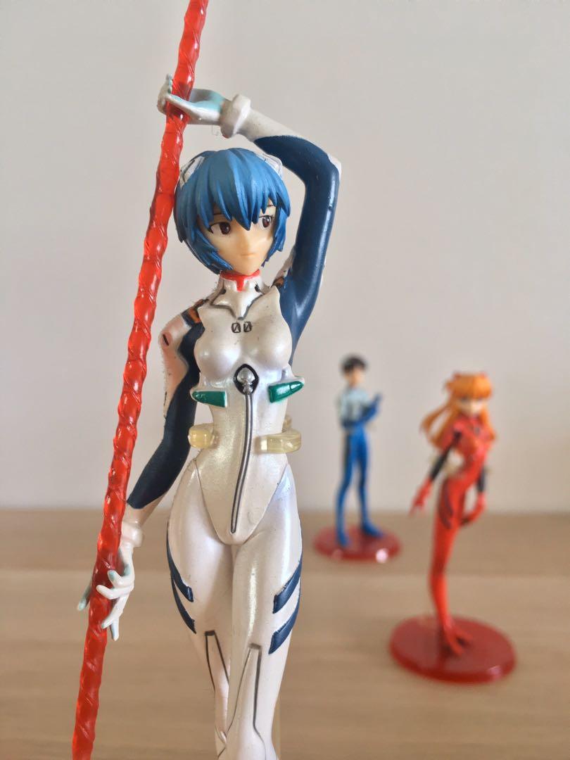 Set: Ikari Shinji, Asuka Langley & Ayanami Rei with Longinus Spear ...