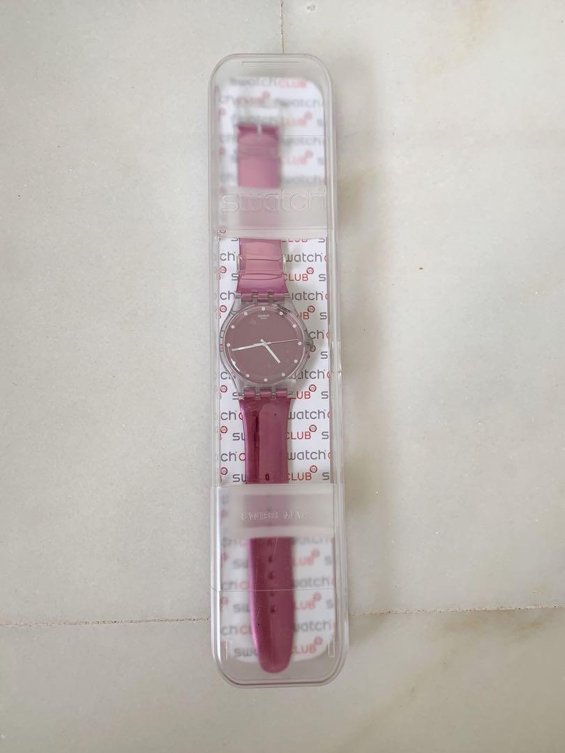 Swatch watch - Metallic Pink, Women's Fashion, Watches & Accessories ...