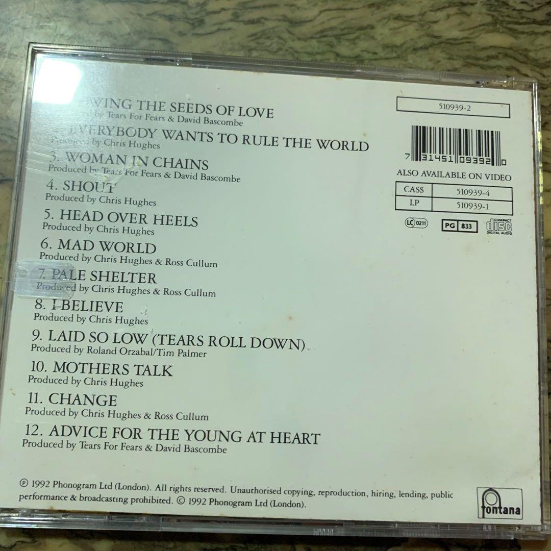 Tears For Fears Collection (Gold CD), Hobbies & Toys, Music & Media, CDs & DVDs on Carousell