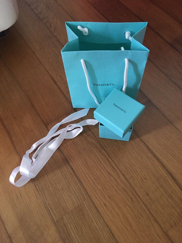 Tiffany paper bag with box, Luxury, Accessories on Carousell