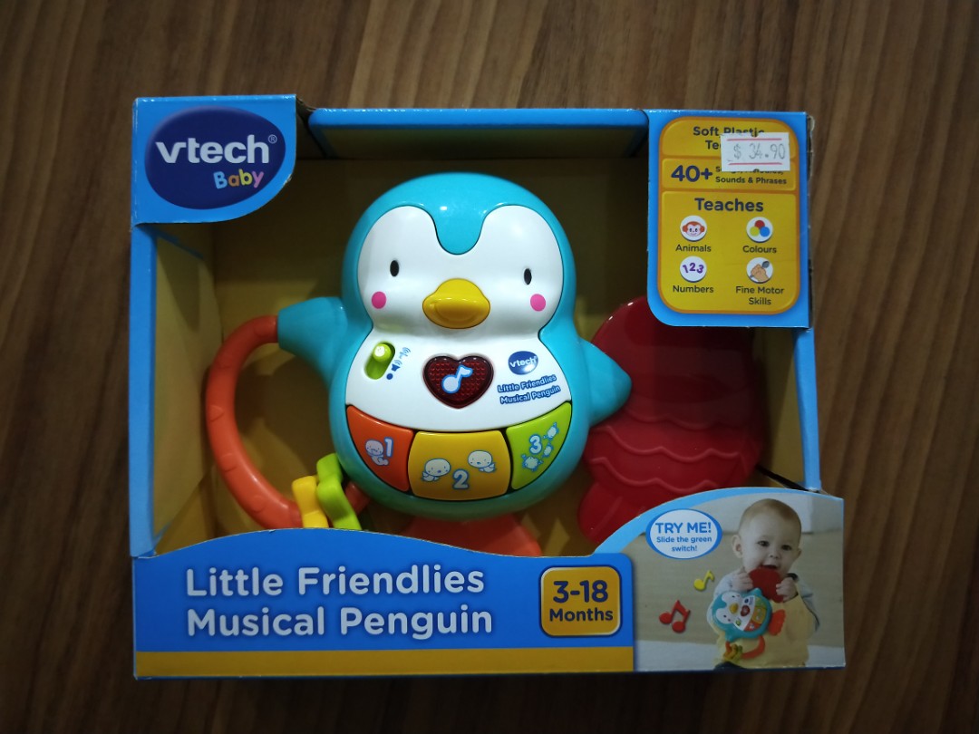 Vtech baby musical penguin, Babies & Kids, Infant Playtime on Carousell