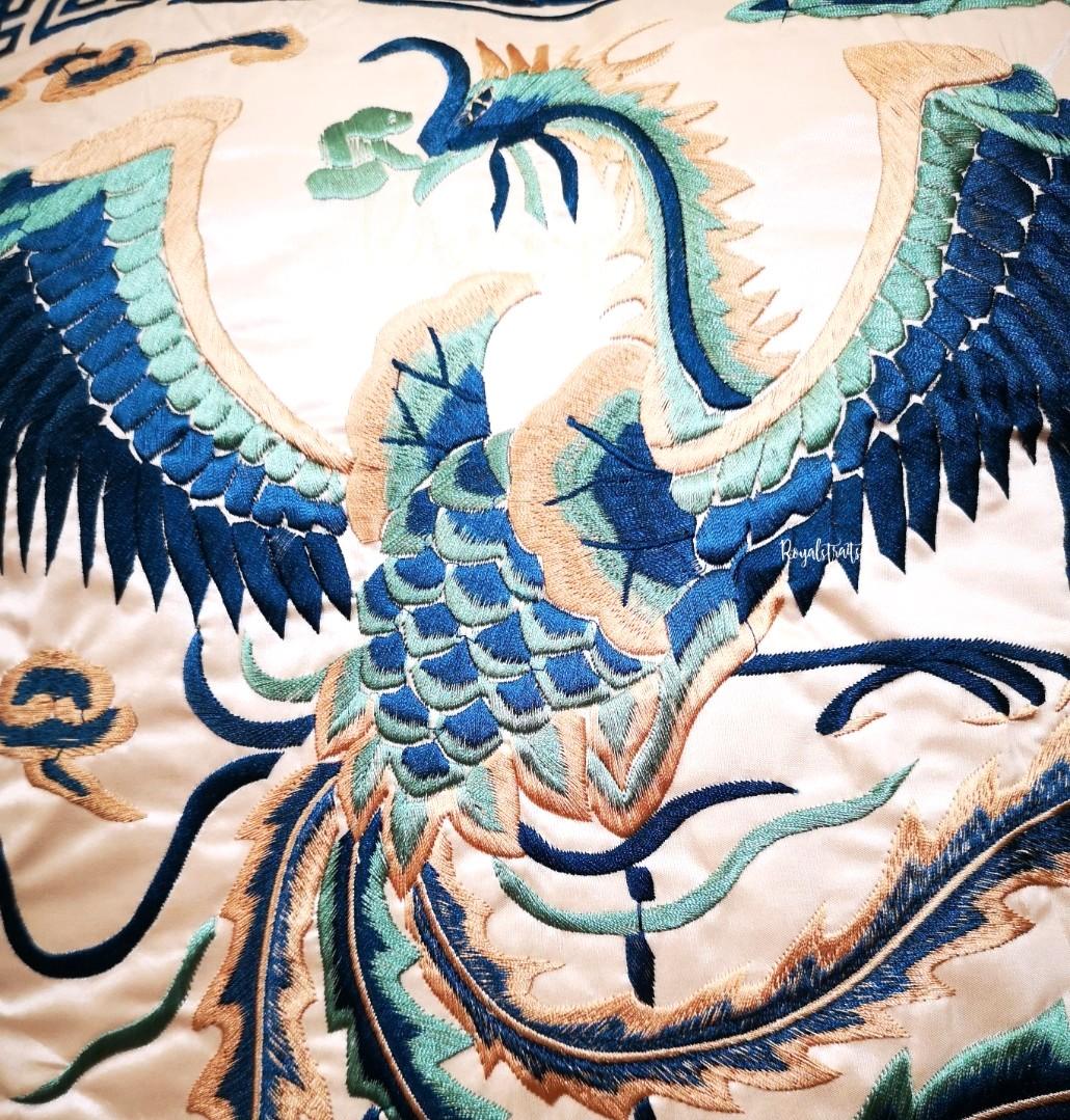 White Embroidery Cushion Cover Peranakan Nyonya Nonya Design, Furniture ...