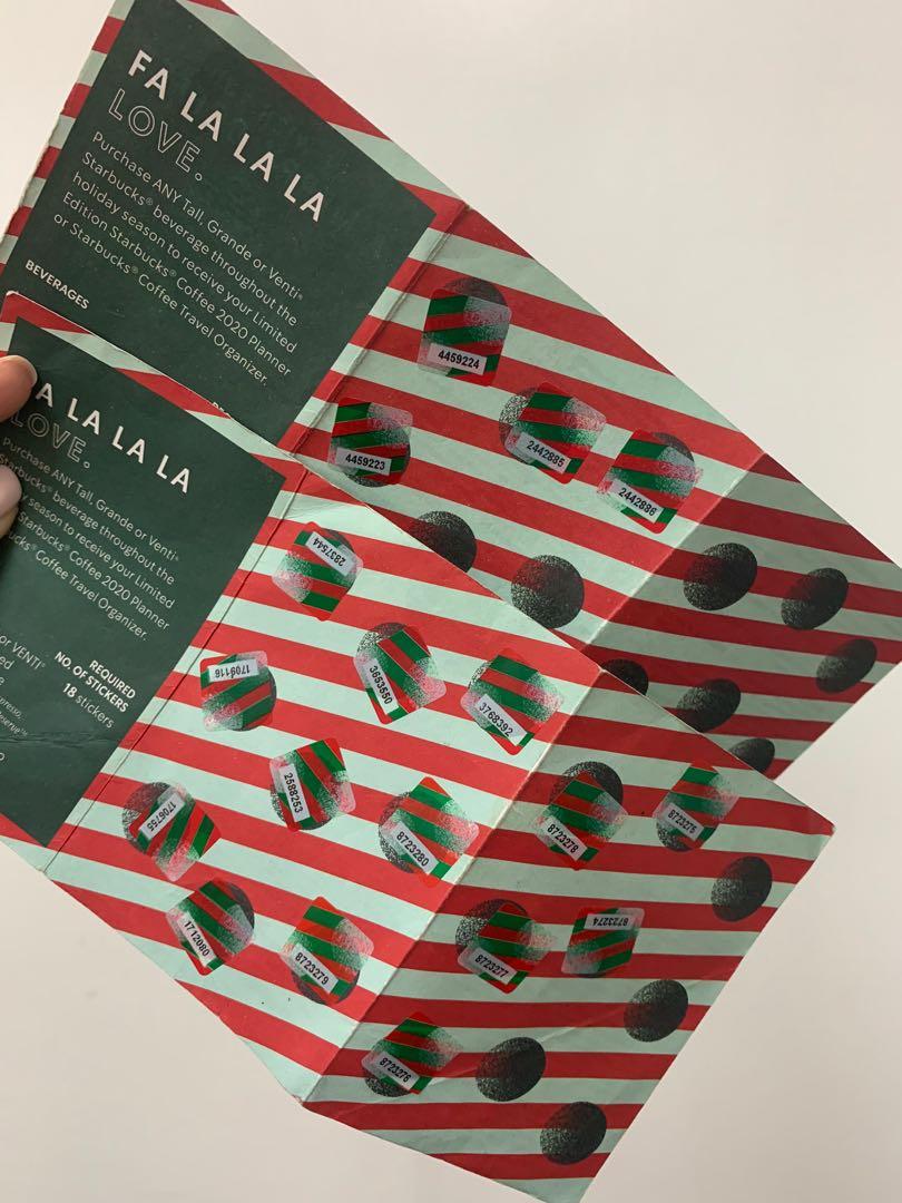 Complete Starbucks 2019 Sticker Card for PLANNER, Looking For on Carousell