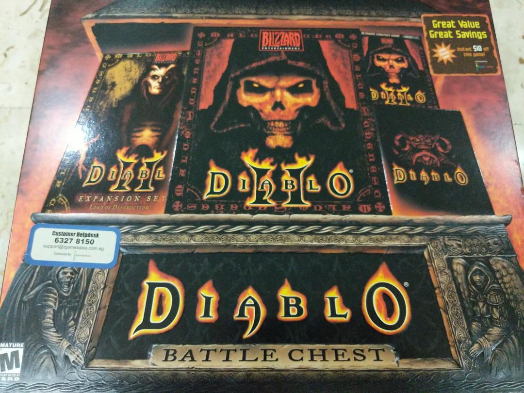 Diablo II Computer Game Battle Chest set by Blizzards., Video Gaming ...