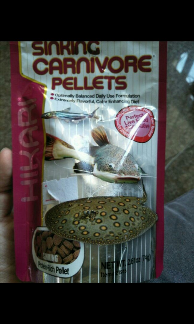 sinking carnivore pellets