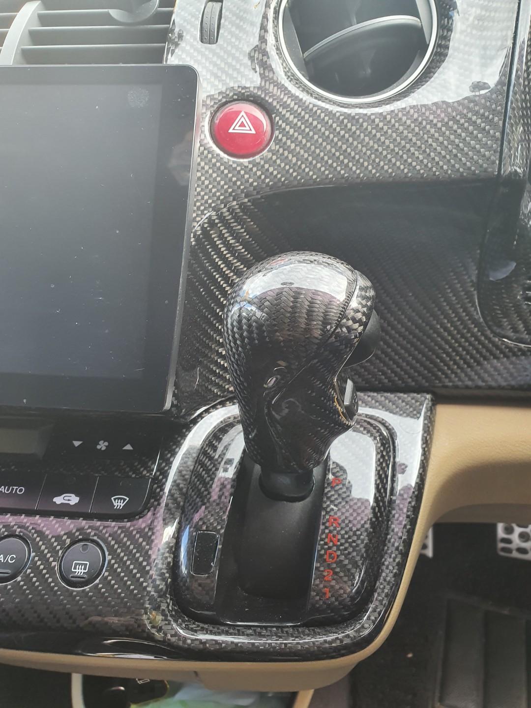 Honda stream gear knob- real carbon fibre, Car Accessories, Accessories ...