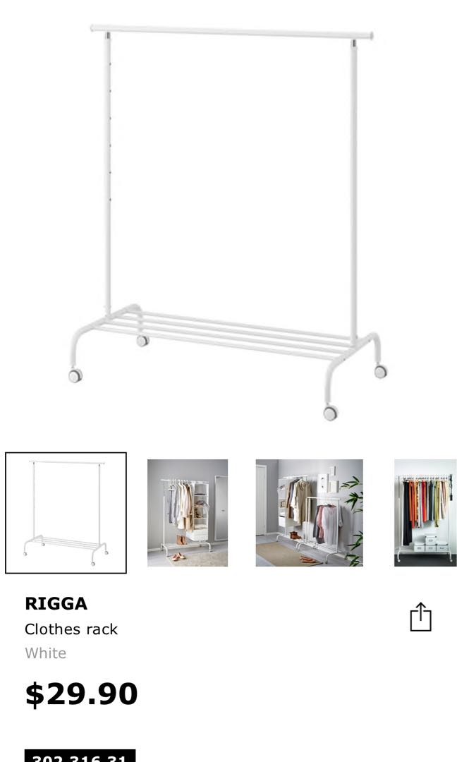 IKEA Clothes Rack, Furniture & Home Living, Furniture, Shelves ...