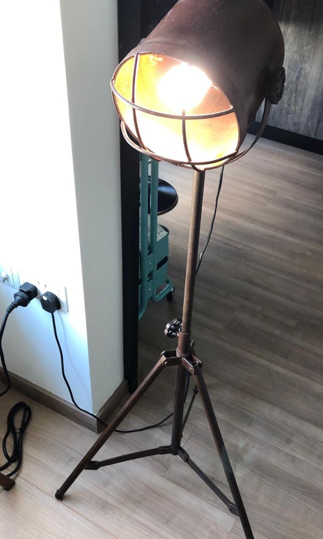 Industrial style standing lamp, Furniture, Home Decor, Lighting ...