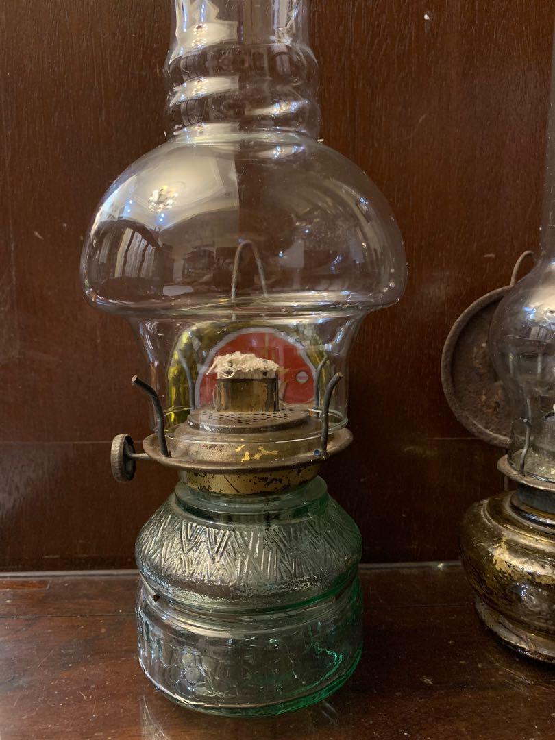 Lampu minyak tanah lama saiz besar, Furniture & Home Living, Home Decor ...
