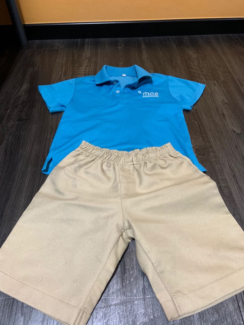 MOE Kindergarten (MK) Uniform L Size Boys, Babies & Kids, Babies & Kids ...