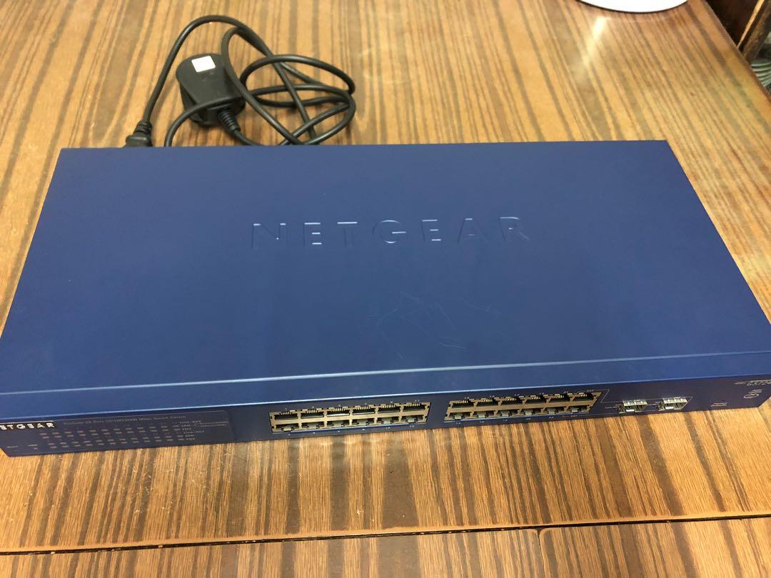 Netgear 24 Port Gigabit Smart Switch GS724T v2, 電腦＆科技, 電腦周邊及配件, Wifi及上網 ...