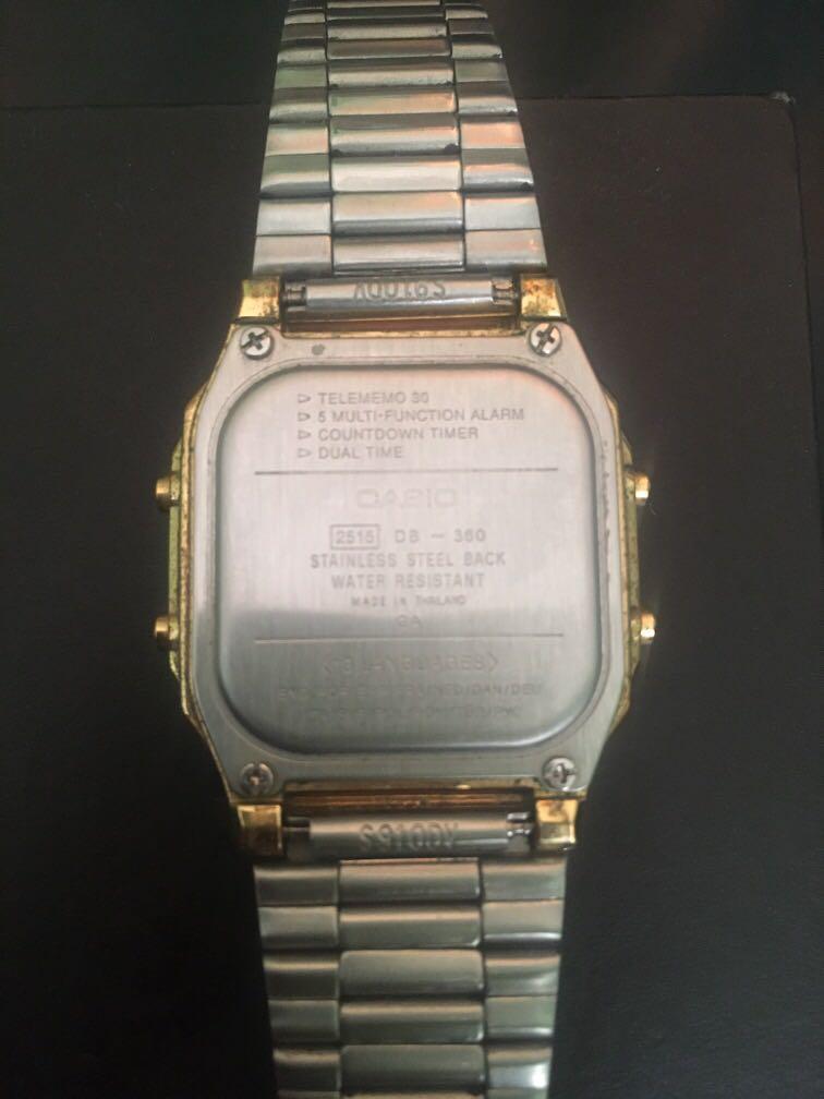Original casio illuminator gold plated watch, Women's Fashion, Watches ...