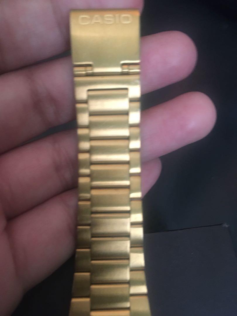 Original casio illuminator gold plated watch, Women's Fashion, Watches ...