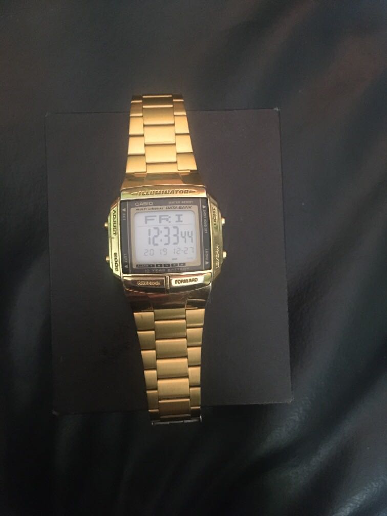 Original casio illuminator gold plated watch, Women's Fashion, Watches ...