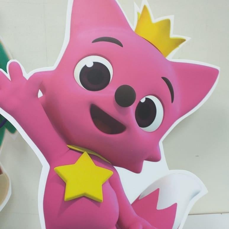 Pink fong & friends standees, Hobbies & Toys, Stationery & Craft ...