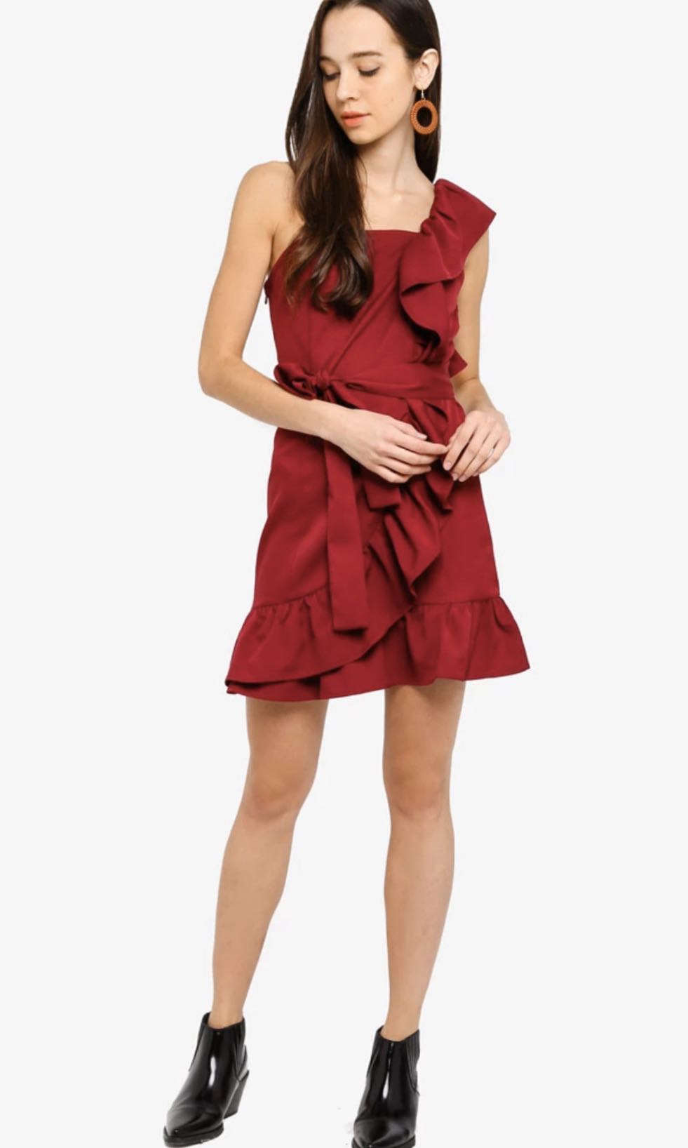 Ruffled Toga Dress Womens Fashion Dresses And Sets Dresses On Carousell