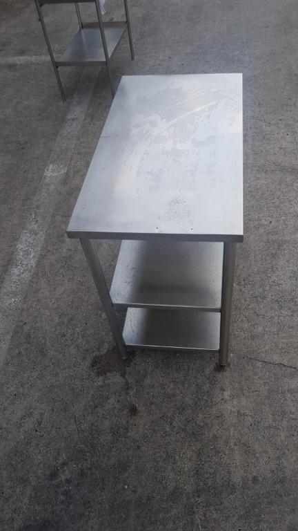 STAINLESS STEEL RACK TABLE, Furniture & Home Living, Bathroom & Kitchen ...
