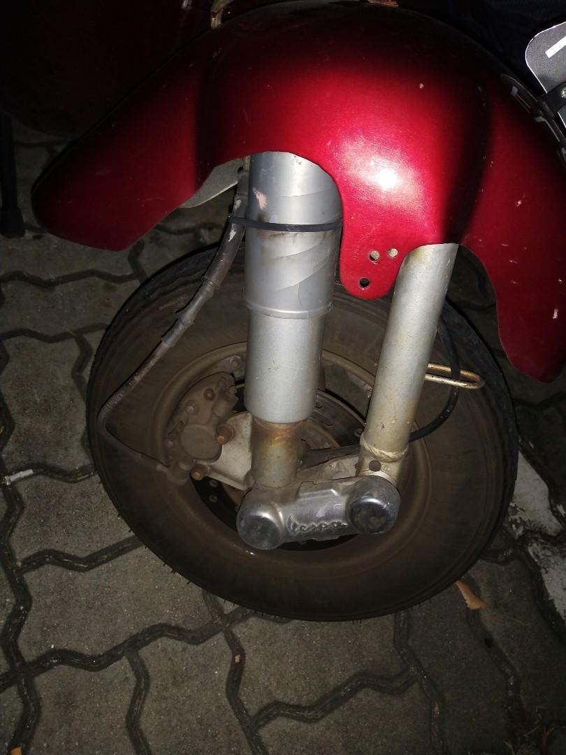 Vespa front Disc Brake, Motorcycles, Motorcycle Accessories on Carousell