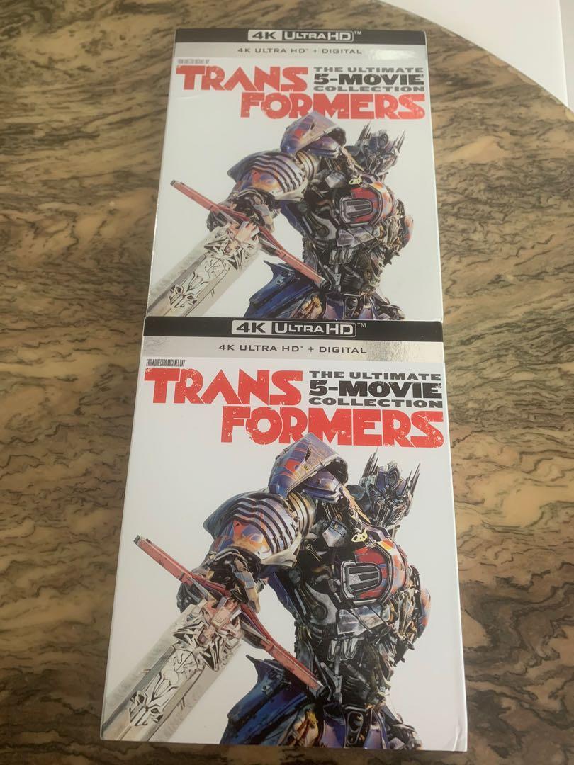 2 Sets of Transformers-The Ultimate 5-Movie Collection (4K Ultra HD ...