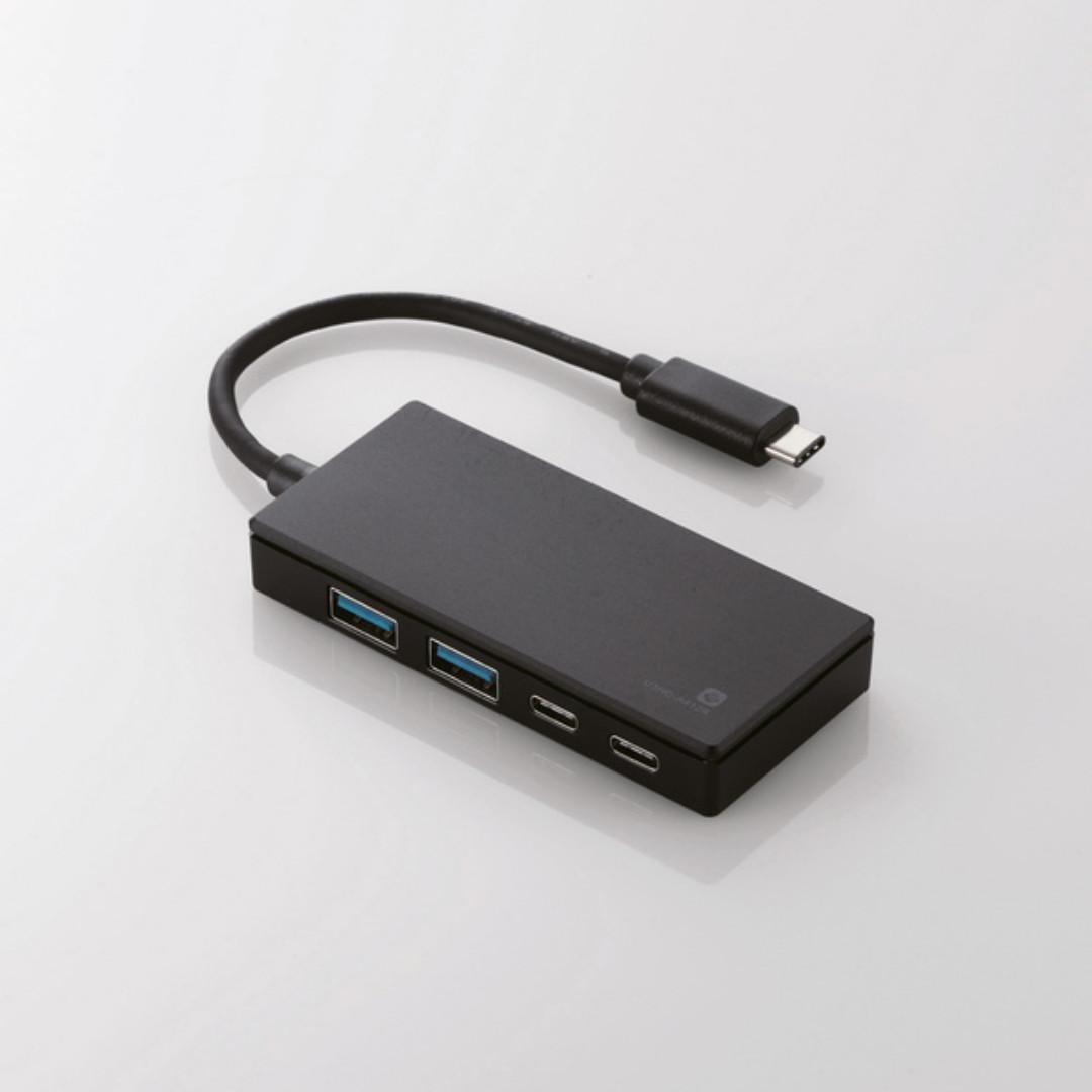 日本全新 Elecom 4-port USB 3.1 Gen1 HUB, 電腦＆科技, 電腦周邊及配件, 電腦線、轉接線及轉換器 ...
