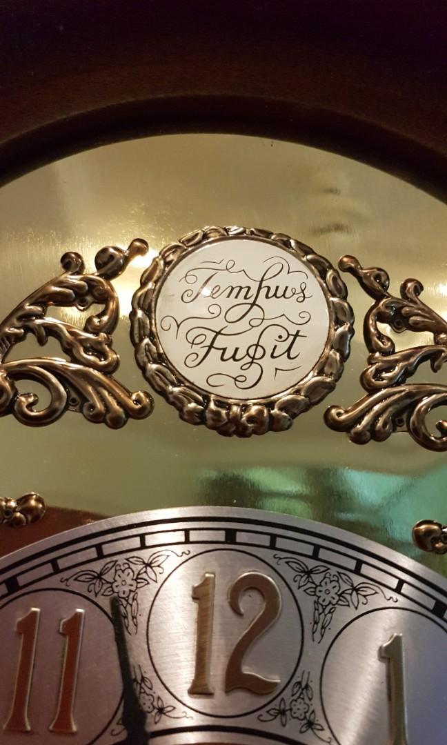 Antique Tempus Fugit Wall Hanging Clock, Hobbies & Toys, Memorabilia & Collectibles, Vintage ...