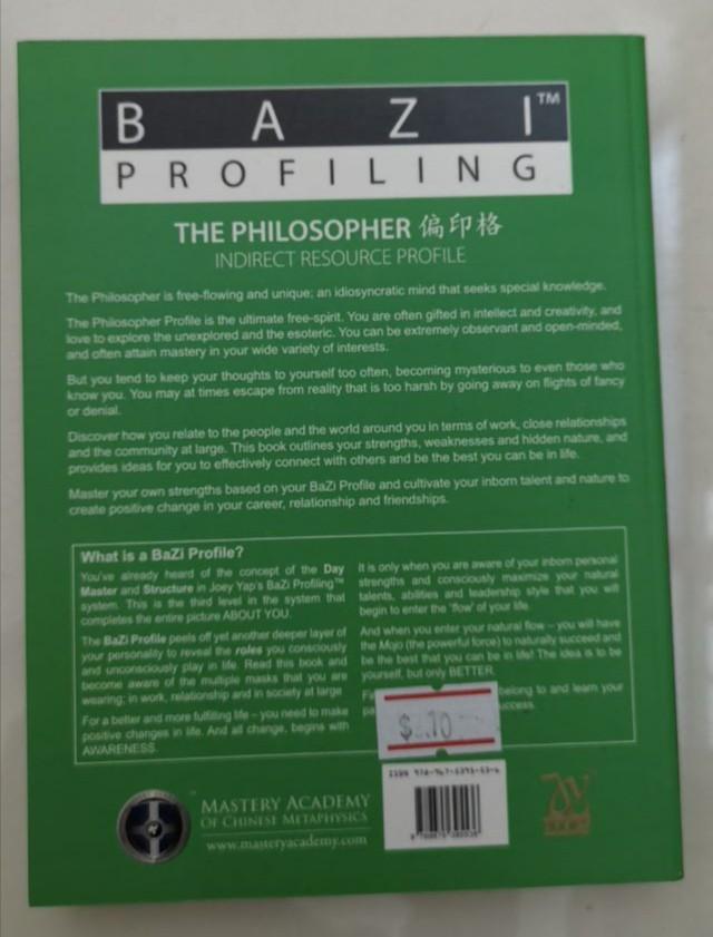 Bazi Profiling - The Philosopher by Joey Yap, Hobbies & Toys, Books ...