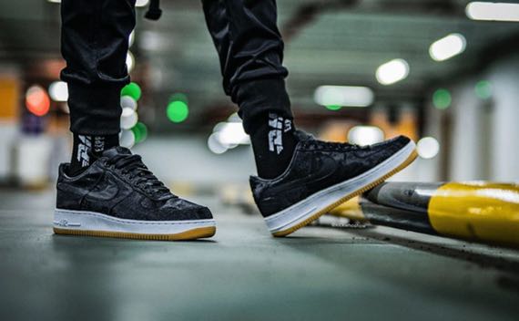 black silk air force 1 clot, Men's Fashion, Footwear, Sneakers on Carousell