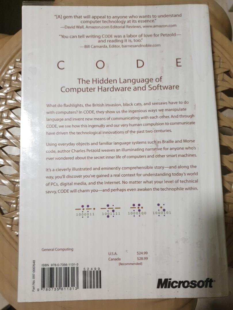 CODE The hidden language of computer hardware and software Charles Petzold, Computers & Tech ...