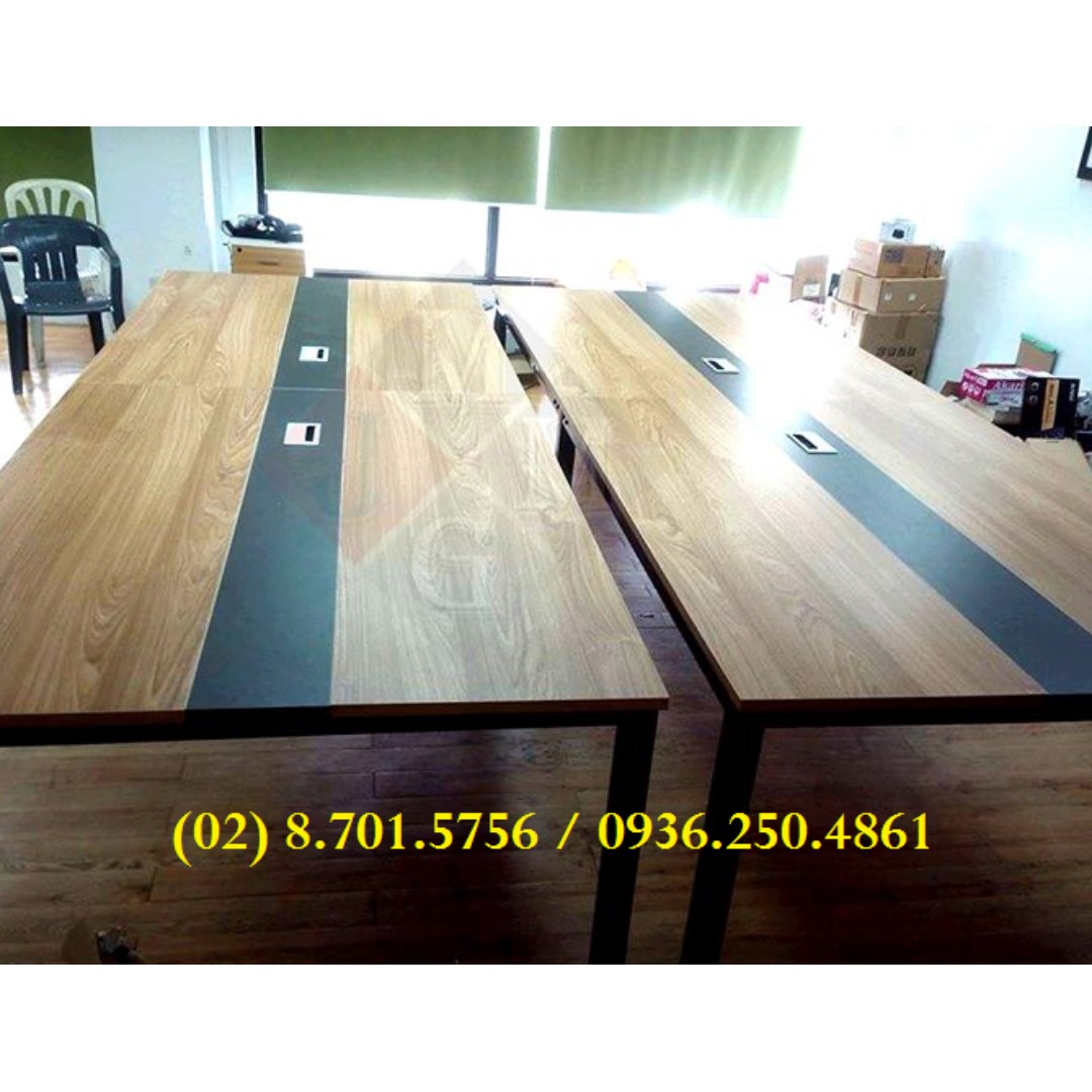 Conference Table With Wire Management-Metal Legs ( Affordable Price ...