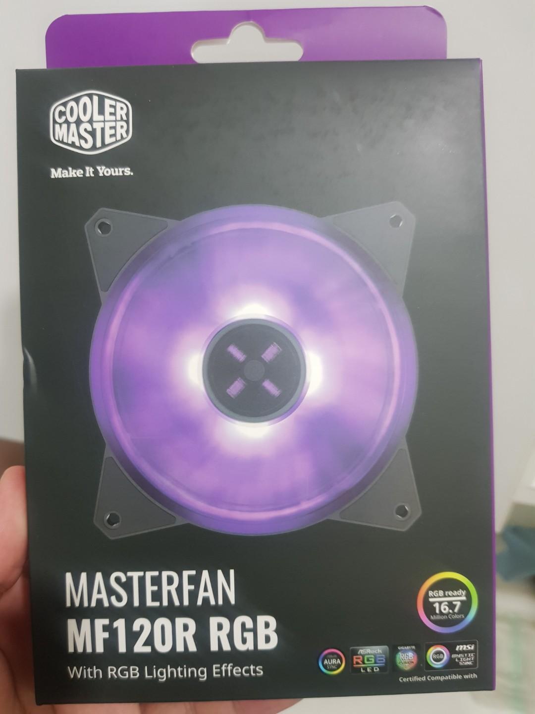 Cooler Master Fan MF120R RGB 2000RPM, Computers & Tech, Parts ...