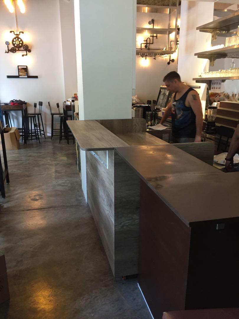 Customise push cart bar counter, Furniture & Home Living, Furniture ...