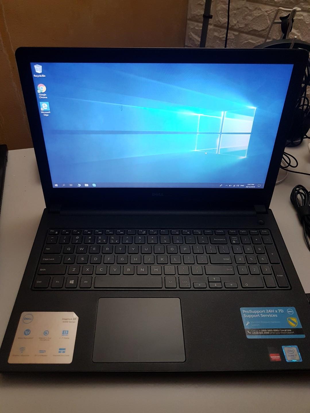 Dell Inspiron 15 - i7 - 8GB RAM - 240GB SSD - 1TB HDD - Windows 10 PRO ...