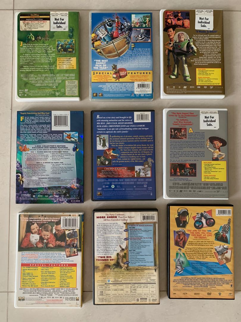 DVD cartoons - Anastasia; Shrek; Finding Nemo etc, Hobbies & Toys ...