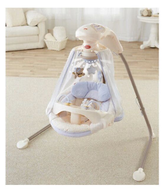 Fisher-Price Papasan Cradle Powered Swing Starlight/ baby Swing/ baby ...