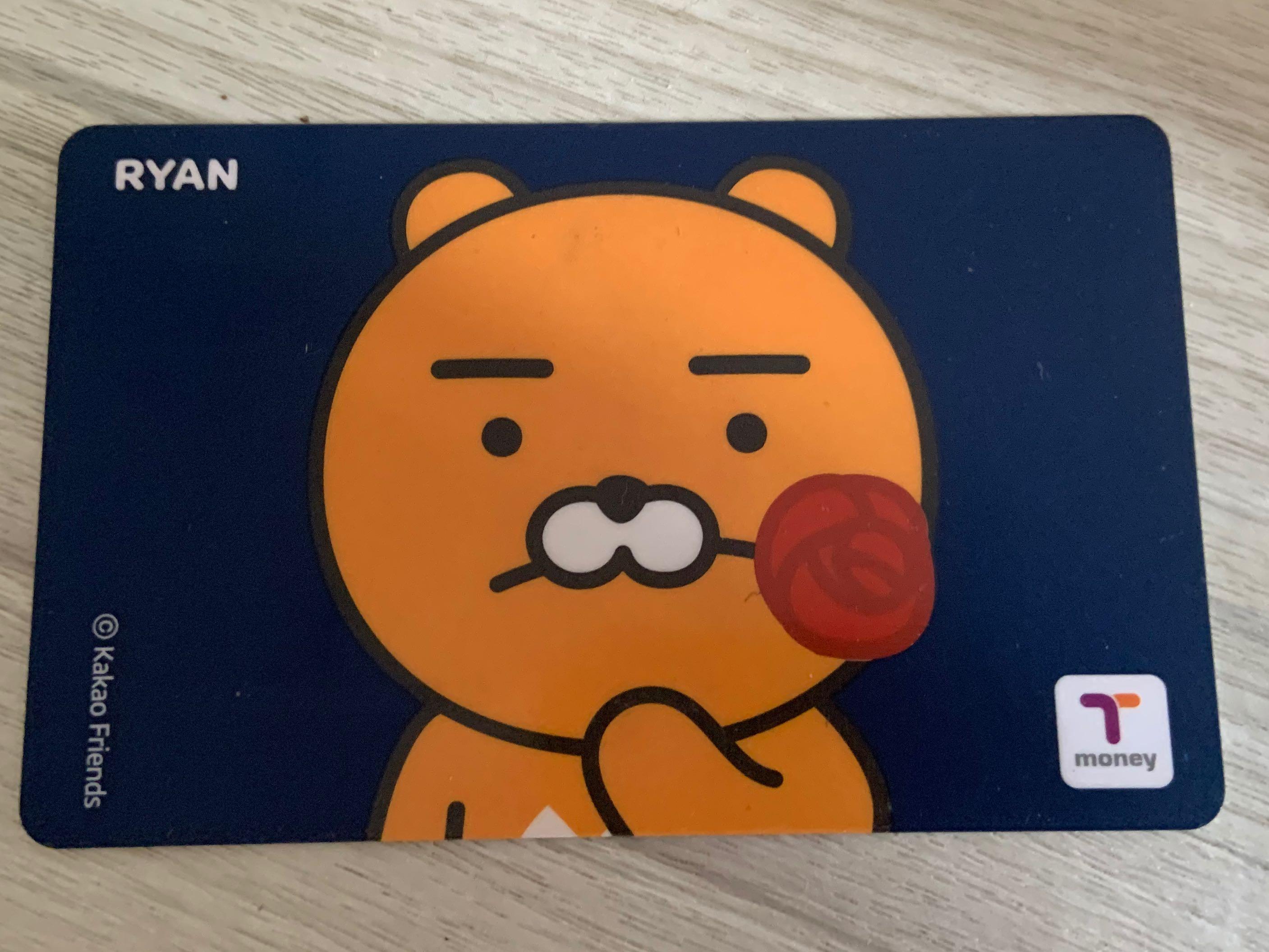 Korean Line Ryan Tmoney card, Tickets & Vouchers, Vouchers on Carousell