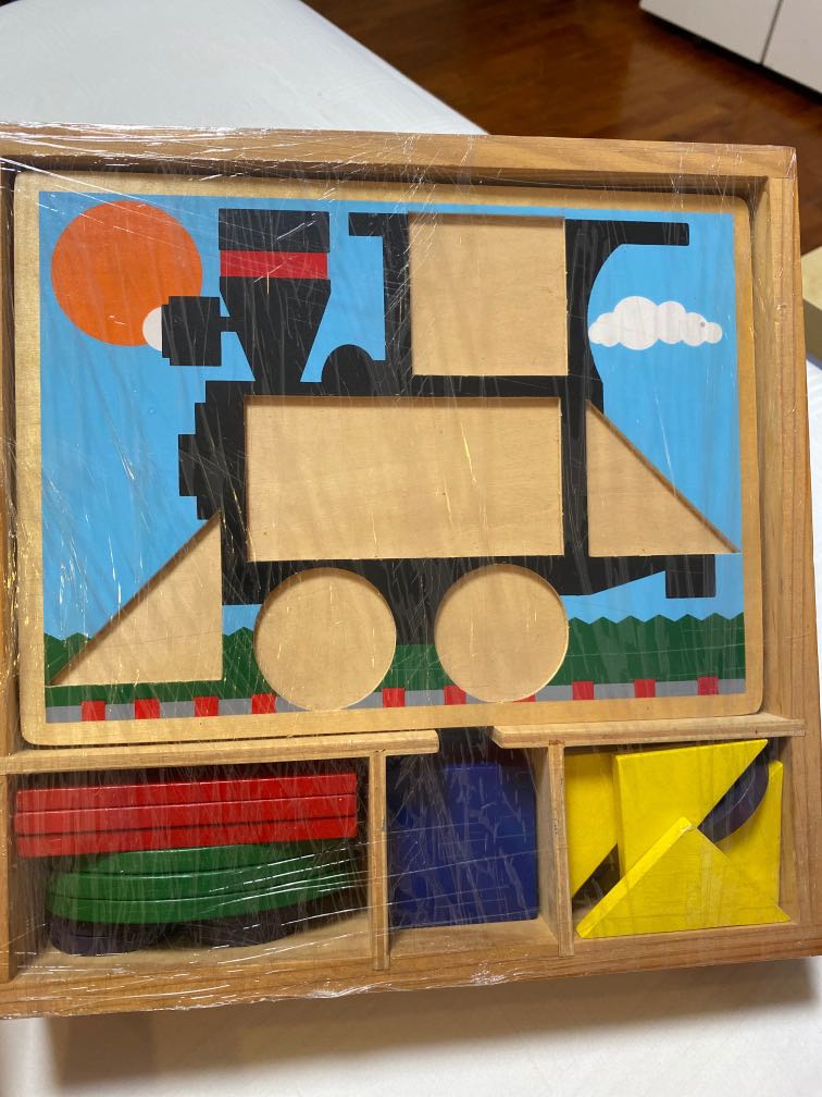 Melissa & Doug wooden beginner pattern blocks, Hobbies & Toys, Toys ...