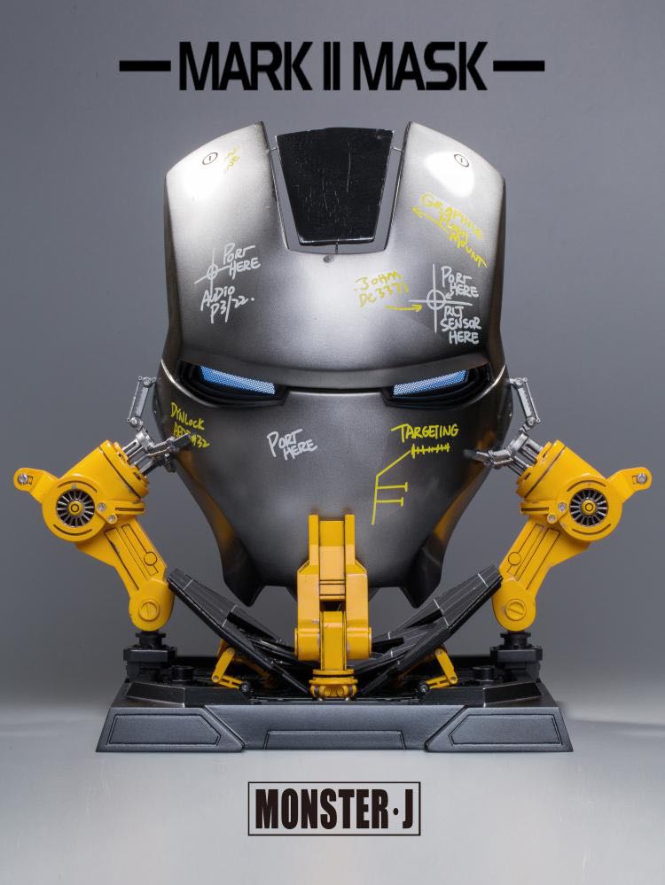 MONSTER J 1:1 IRONMAN FACEPLATE WITH SUITUP, Hobbies & Toys, Toys ...