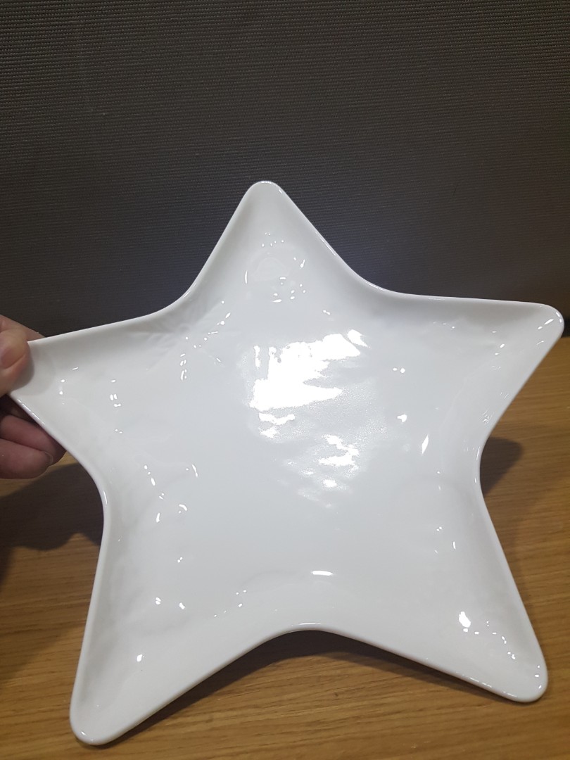 Plate star shape, Furniture & Home Living, Kitchenware & Tableware ...