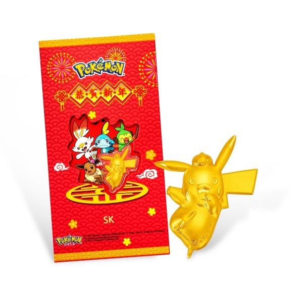 SK JEWELLERY POKEMON PIKACHU 999 PURE GOLD 3D, Women's Fashion, Jewelry ...