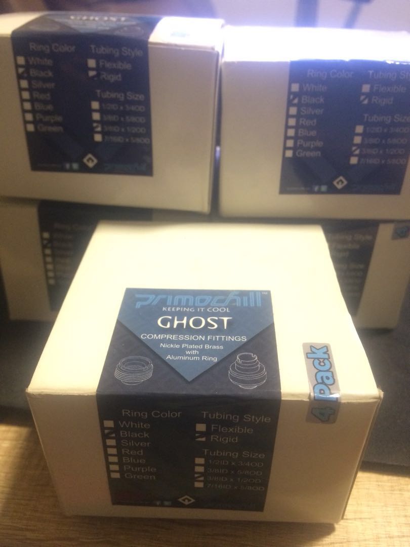 Primochill ghost compression fittings 4 in a pack, Computers & Tech ...