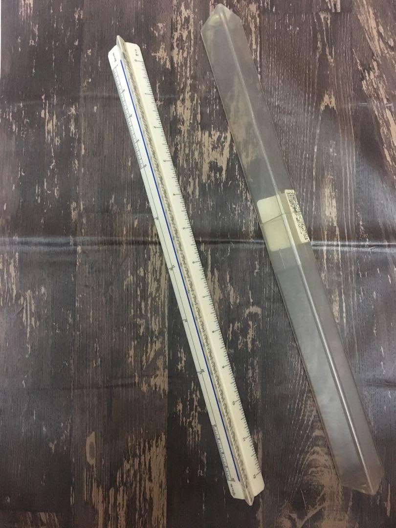 Ruler Triangular Scale White, Hobbies & Toys, Stationery & Craft ...