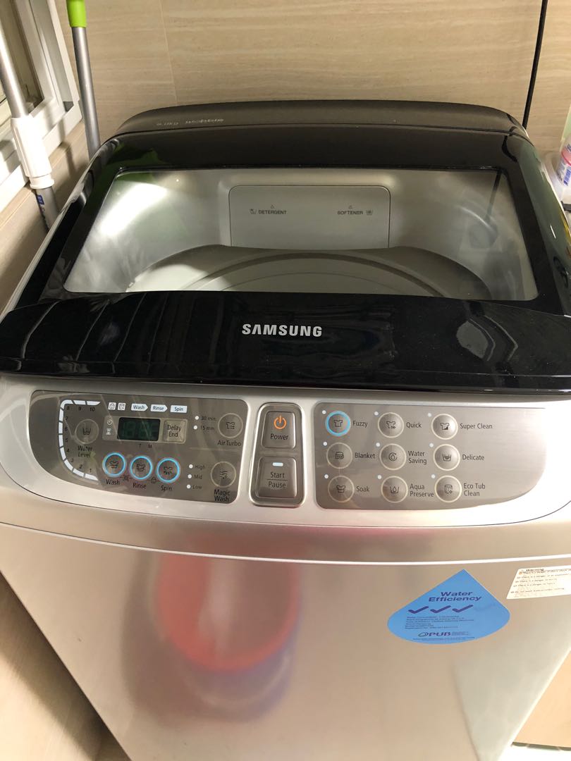 Samsung WA90F5S5QWA - Silver washing machine, TV & Home Appliances ...
