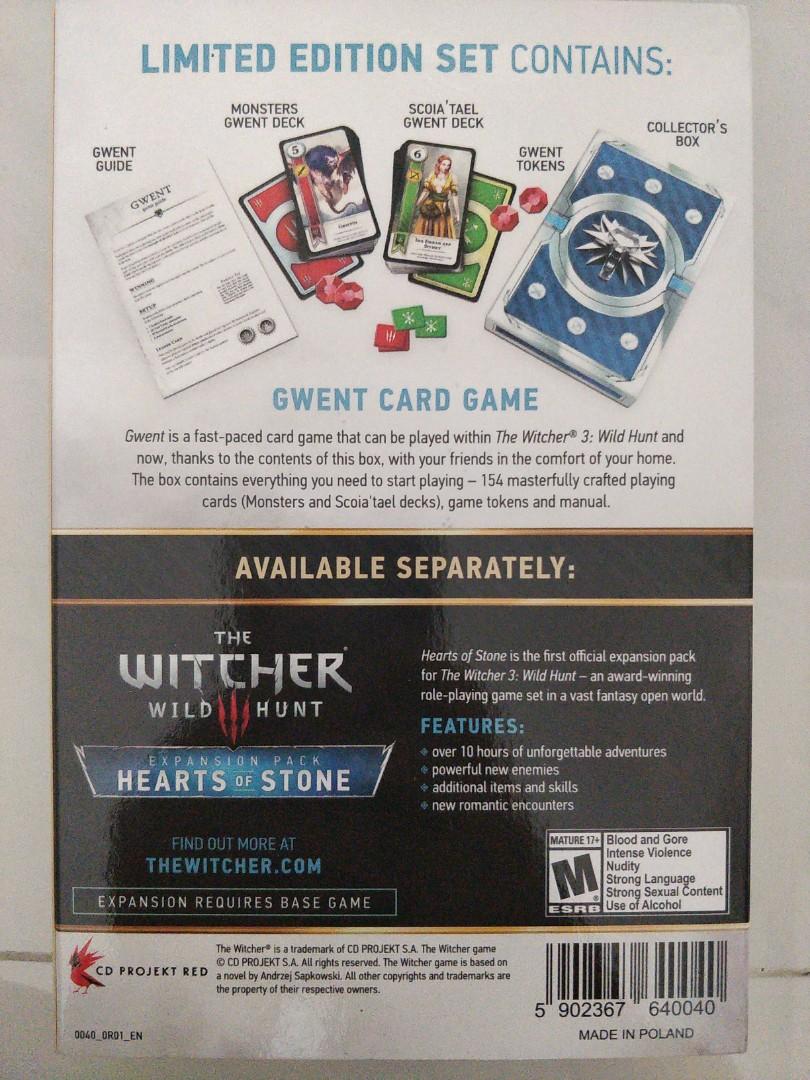 The Witcher 3 Wild Hunt - Limited Edition Gwent Card Set (Not the ...